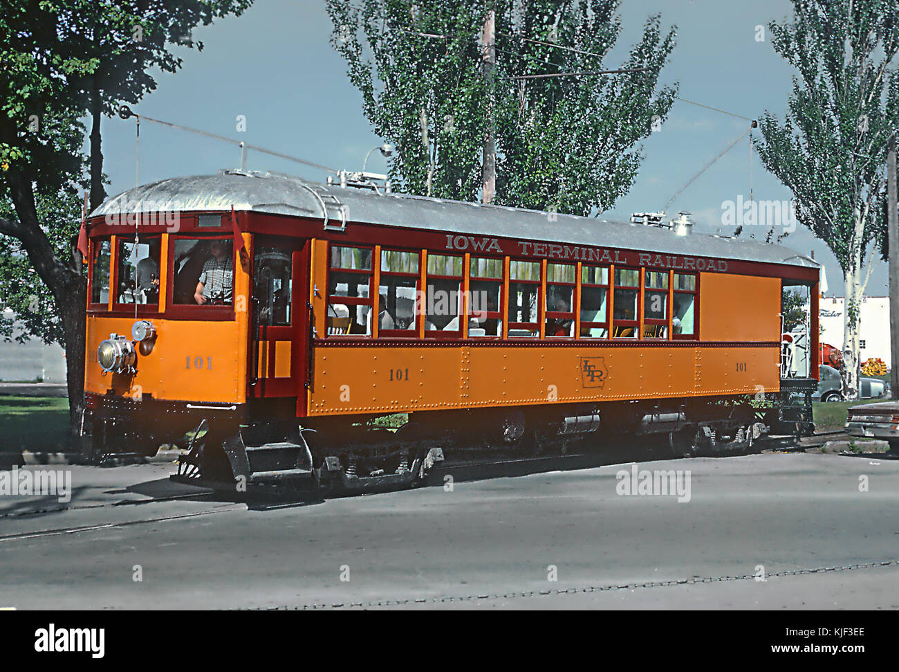 Iowa Terminal Railroad Interurban Combine 101 (25647891670 Stock Photo ...