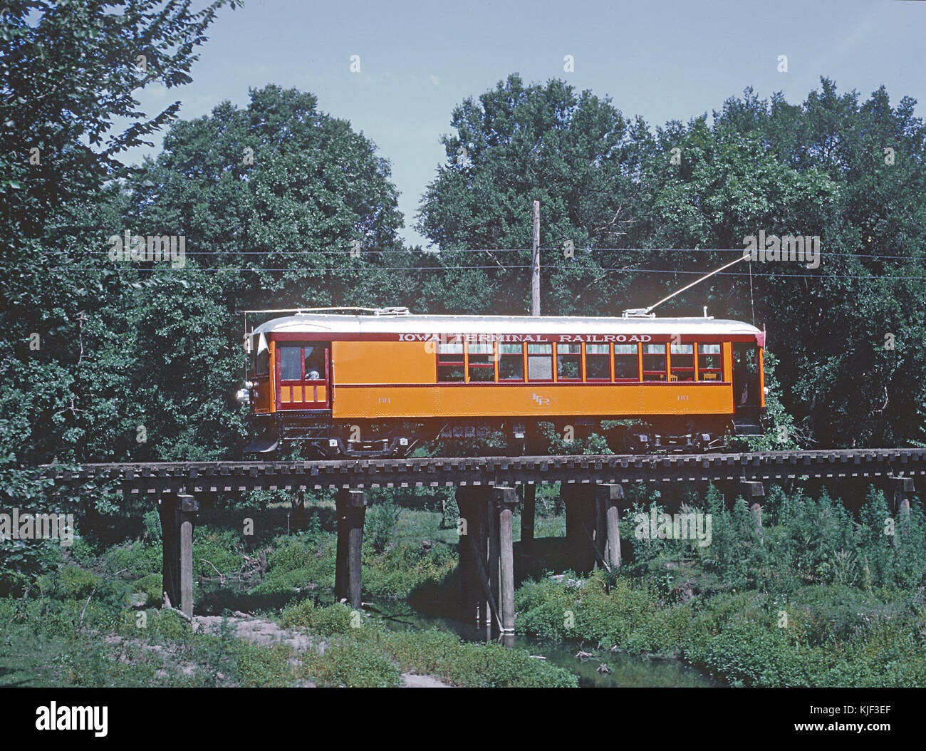 Iowa Terminal Railroad Interurban Combine 101 (25827676982 Stock Photo ...