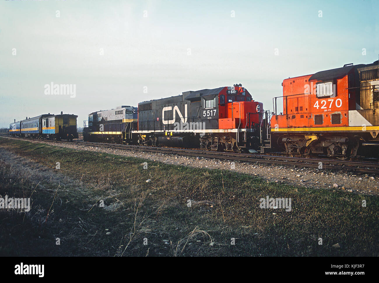 The Muskeg Mixed Train in Alberta, May 1985 11 Photos (29239499883 ...