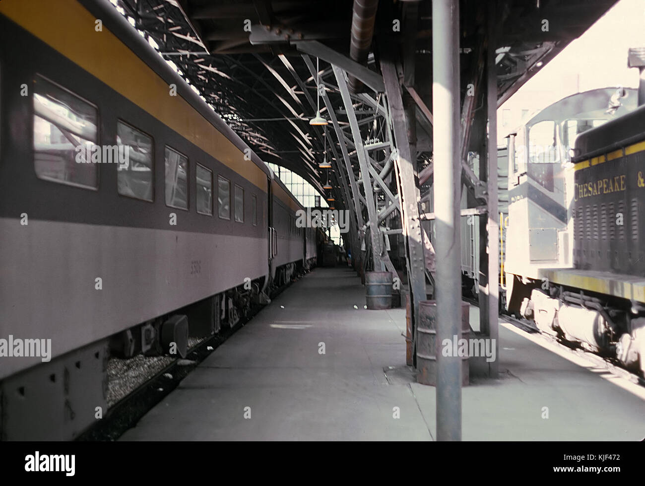B&O Train 7, the Diplomat arrived at Grand Central Station, Chicago, IL ...