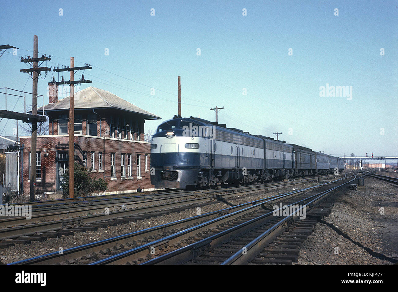 RF&P 1007 with Train 33, The Silver Comet, passing AF tower, Alexandria ...