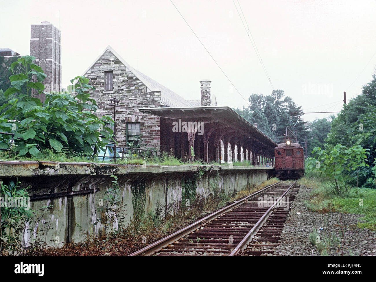 Penn Central (PRR) Princeton University dinky, August 1971 (25992632471 ...