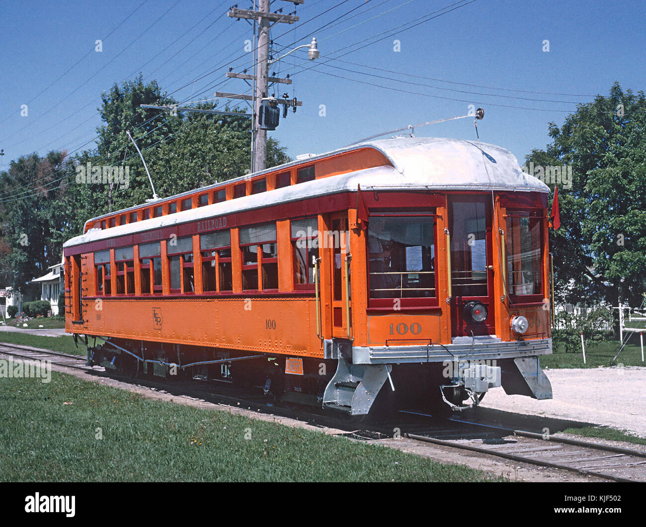 Iowa Terminal Railroad Interurban Combine 100 (25596117440 Stock Photo ...
