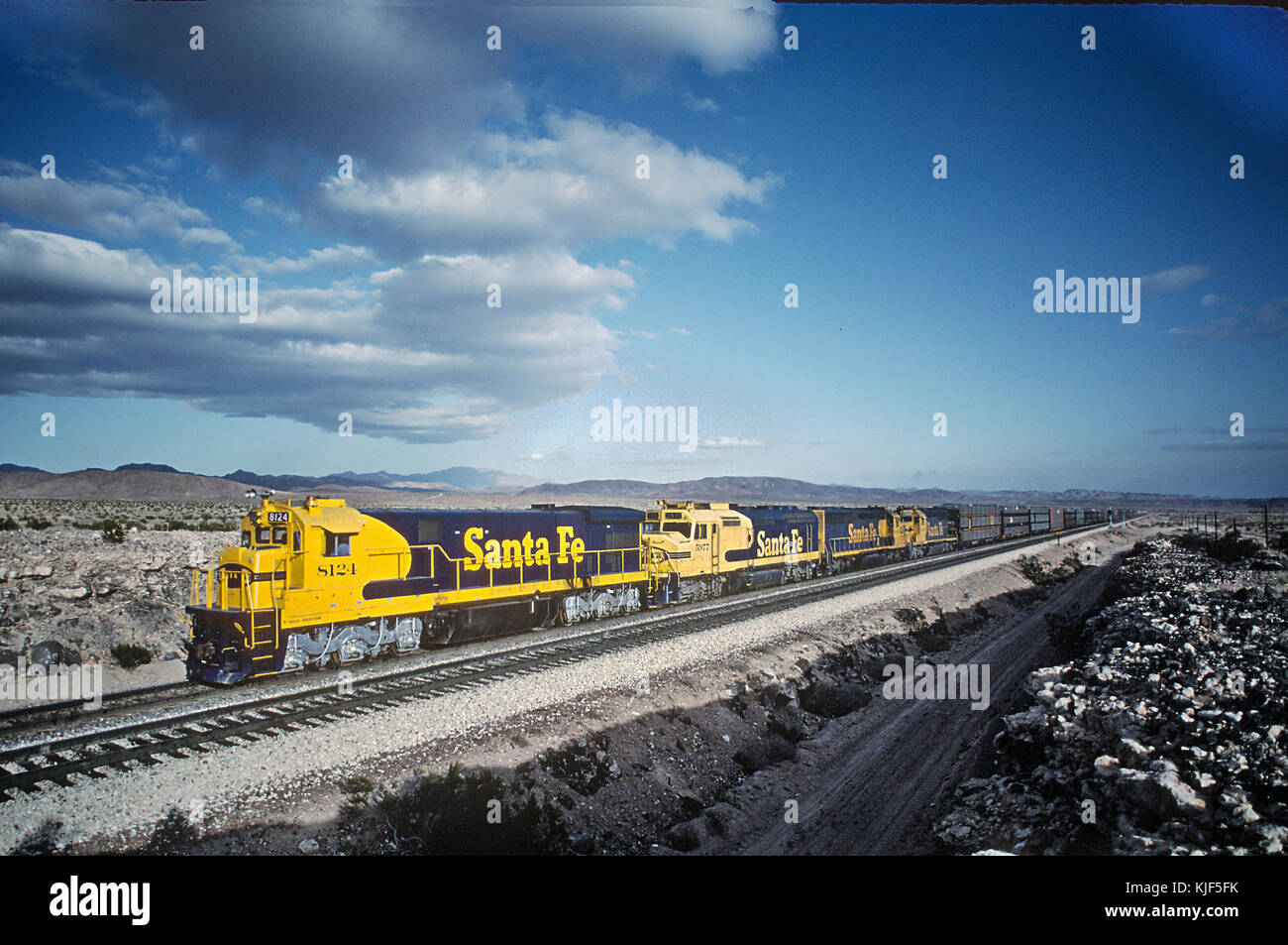 AT&SF 8124 at Ash Hill, CA in February 1984 (28286050824 Stock Photo ...