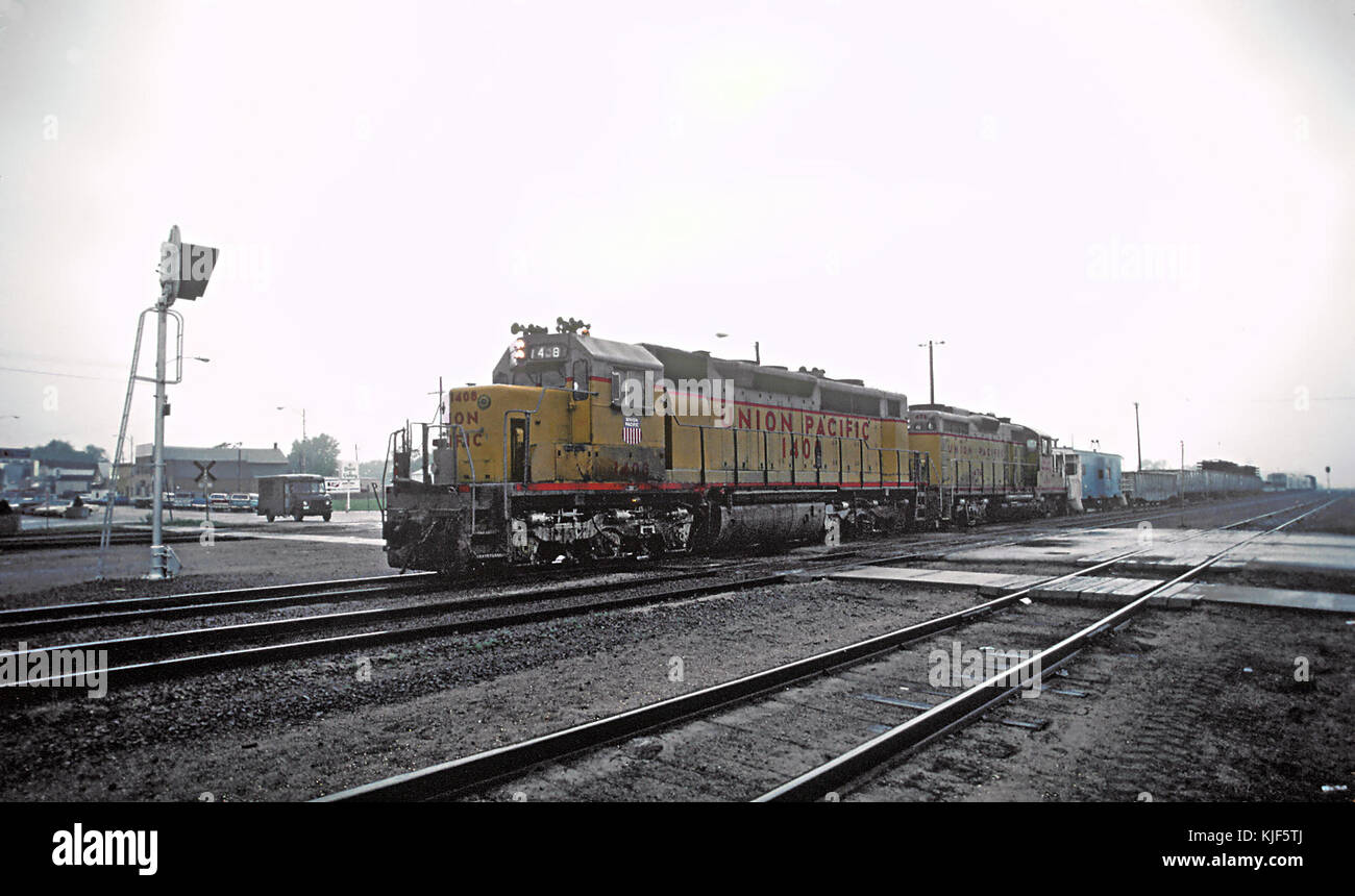 A UP Work Train with Crane 4 Photos (26846008420 Stock Photo - Alamy