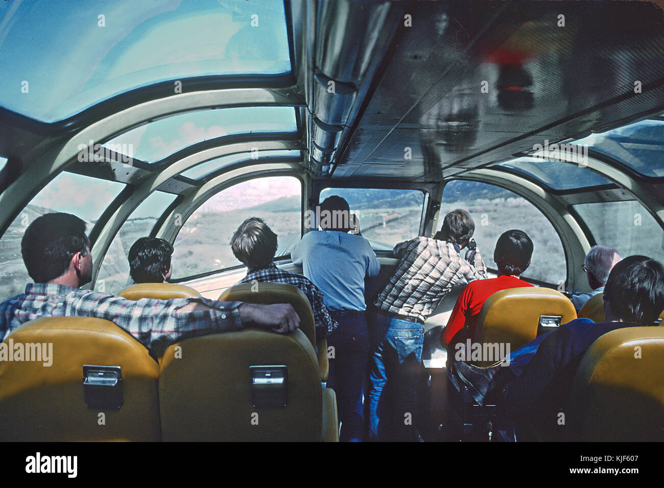 DRGW Silver Sky Observation Dome Car, April 1983 (26729050983 Stock ...