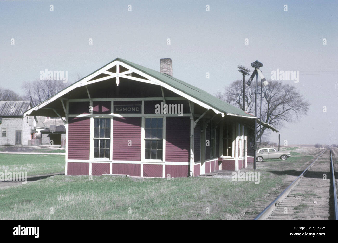 An image showing four depots associated with the Chicago, Great Western ...