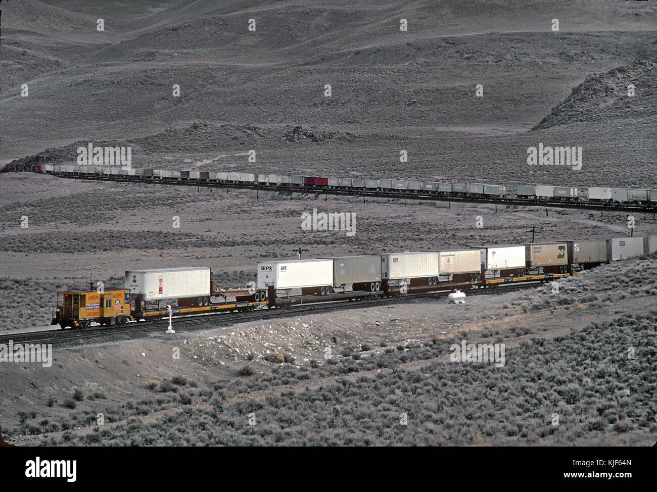 Western Pacific at Sand Pass, NV in December 1981 (28197458943 Stock ...