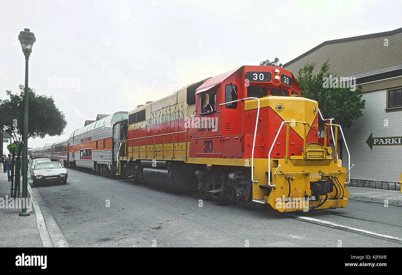 Eureka Southern RR Tourist Train in Eureka 3 Photos (29956169935 Stock ...