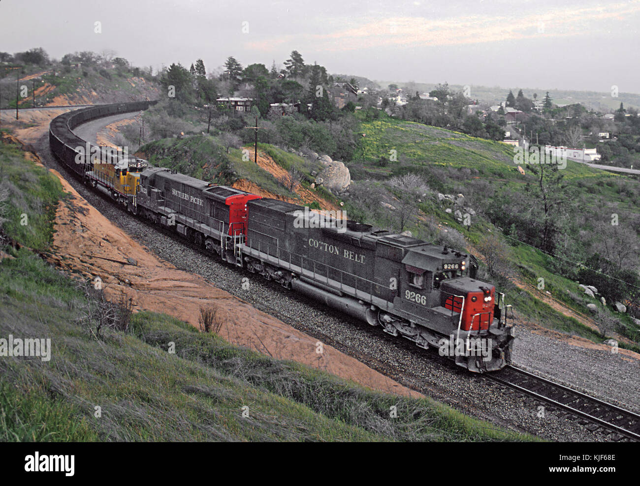SP 9266 west of Newcastle, CA in February 1982 (30524227631 Stock Photo ...