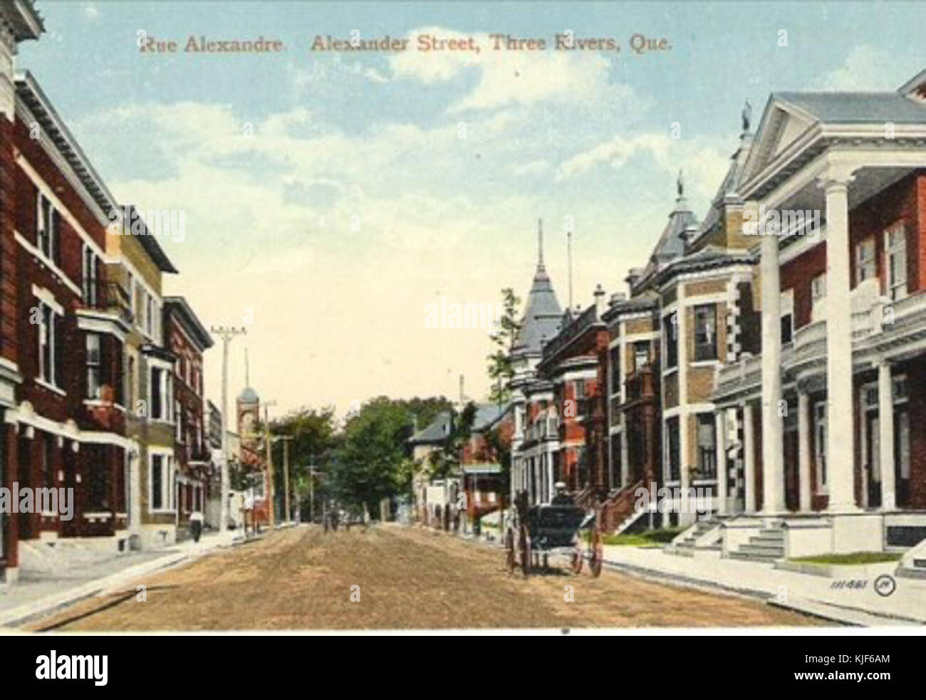 Rue alexandre trois rivieres Stock Photo - Alamy