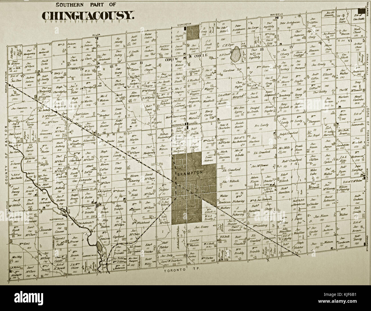 This historical document presents a snapshot of South Chinguacousy ...