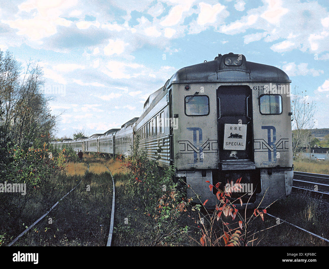 This photograph shows an RRE charter train at Rotterdam Junction in ...