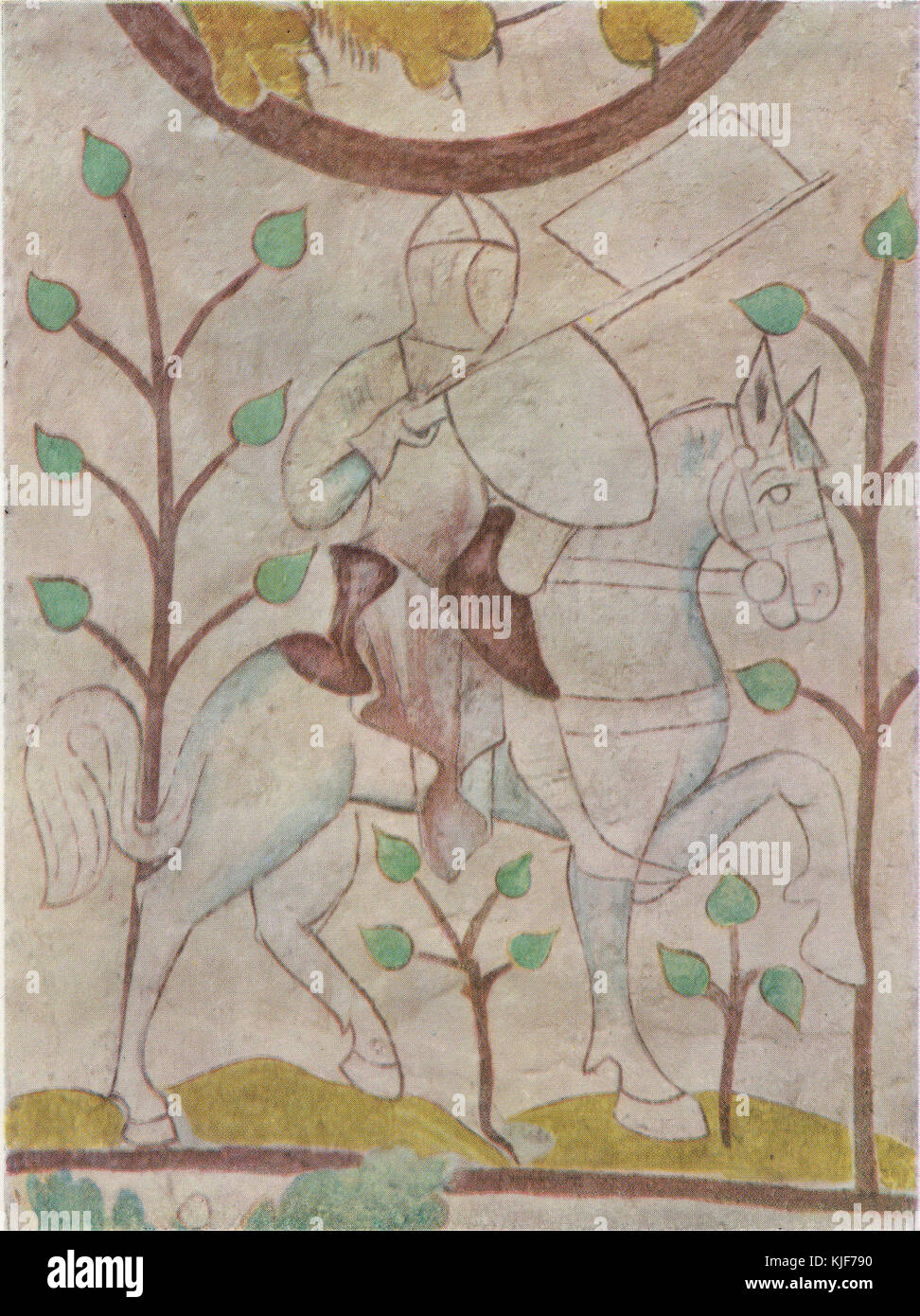 Rytter i rustning Stock Photo - Alamy