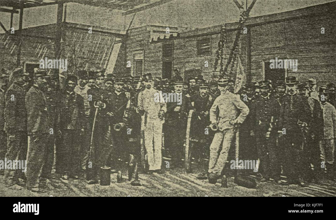 Artilleria Gobiernista Guerra Civil Chile 1891 Stock Photo - Alamy