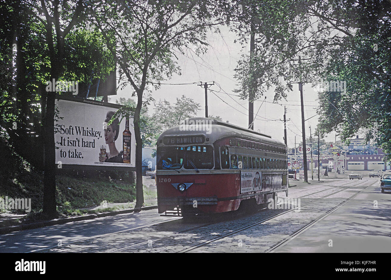 PAAC PCC 1760, a 76 HAMILTON car on Hamilton Ave. near 5th Ave. in ...