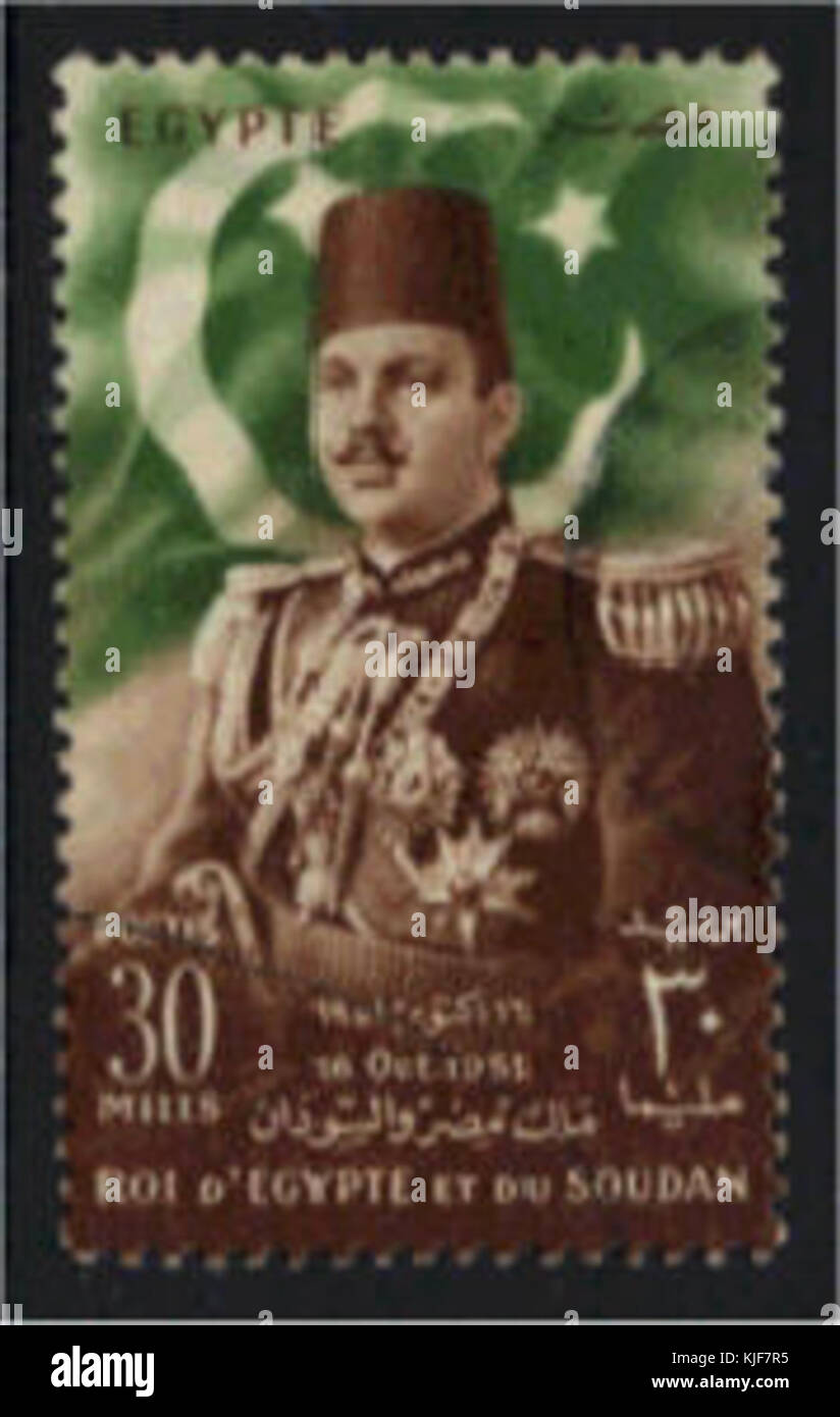 Abrogation of Anglo Egyptian treaty 16 10 1051 Farouk I King of Egypt ...