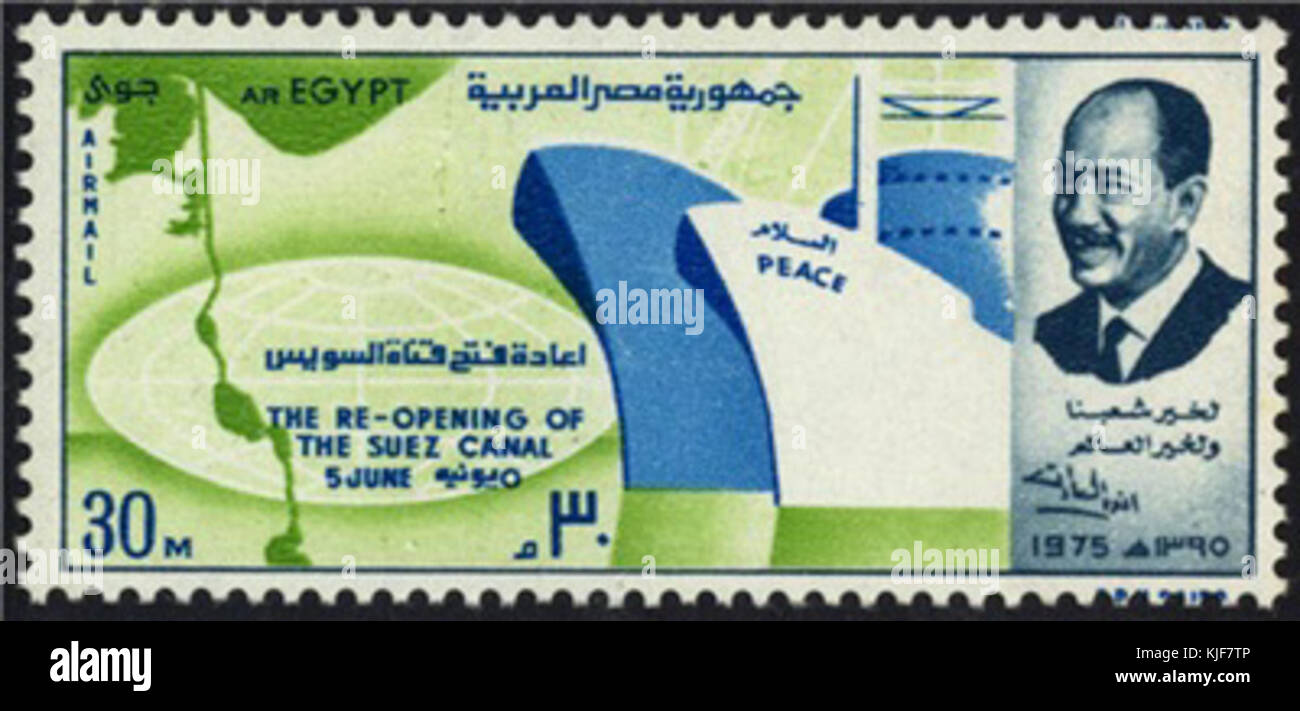 The Suez Canal was officially reopened on June 5, 1975, after being ...