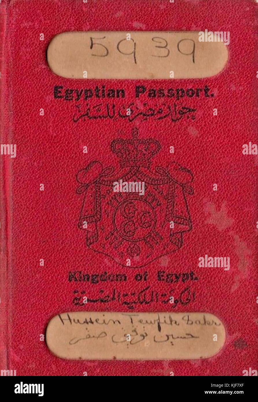 The 'Kingdom of Egypt passport' refers to an official document issued ...