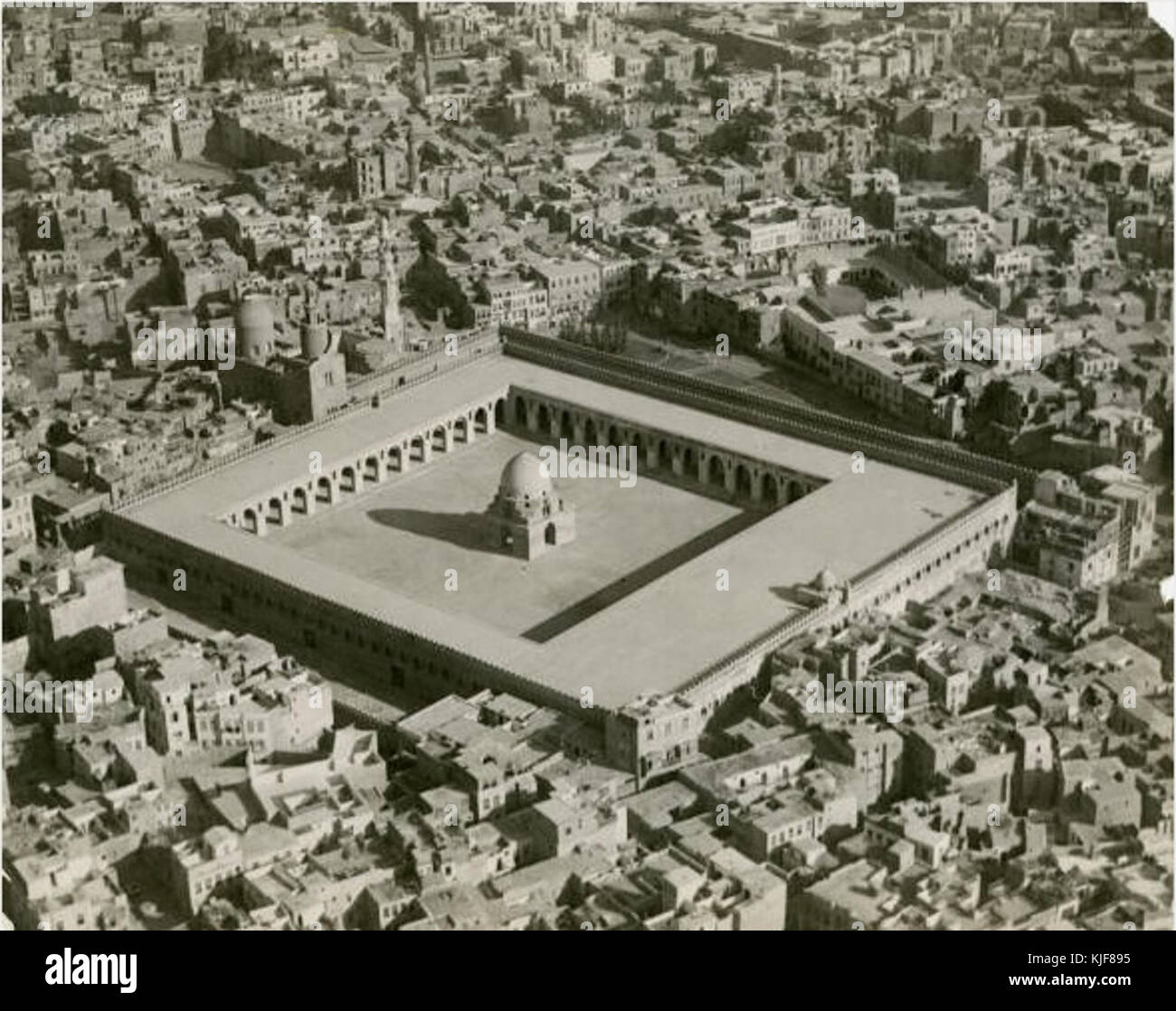 Aerial view of the Mosque of Ibn Tulun Stock Photo - Alamy
