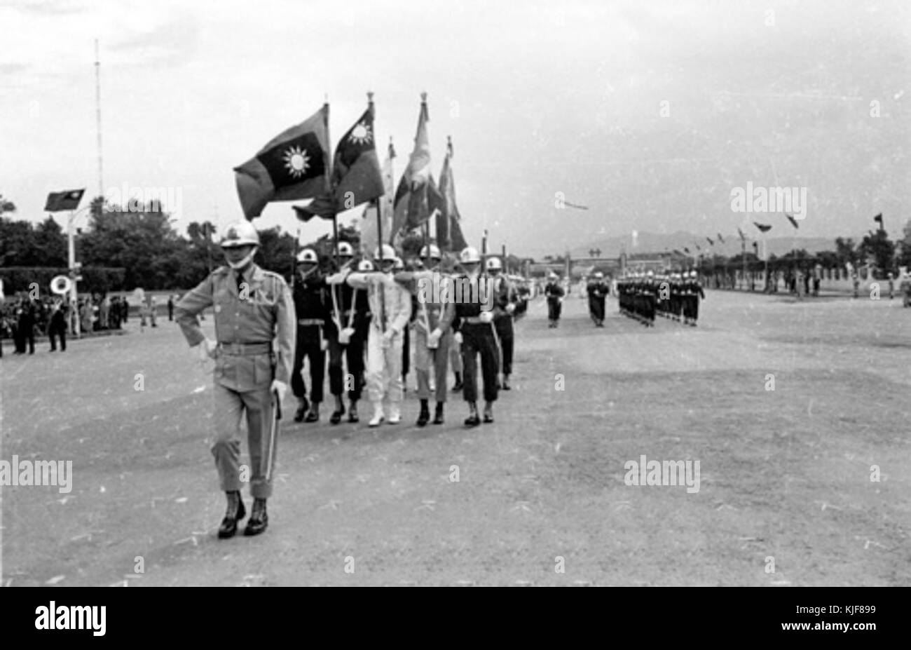ROC Honor Guards march past Double Tenth parade 1964 Stock Photo - Alamy
