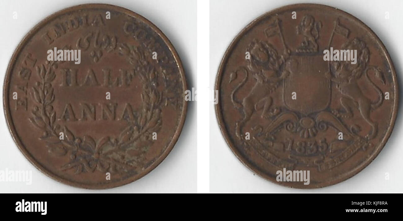 Half anna coin hi-res stock photography and images - Alamy