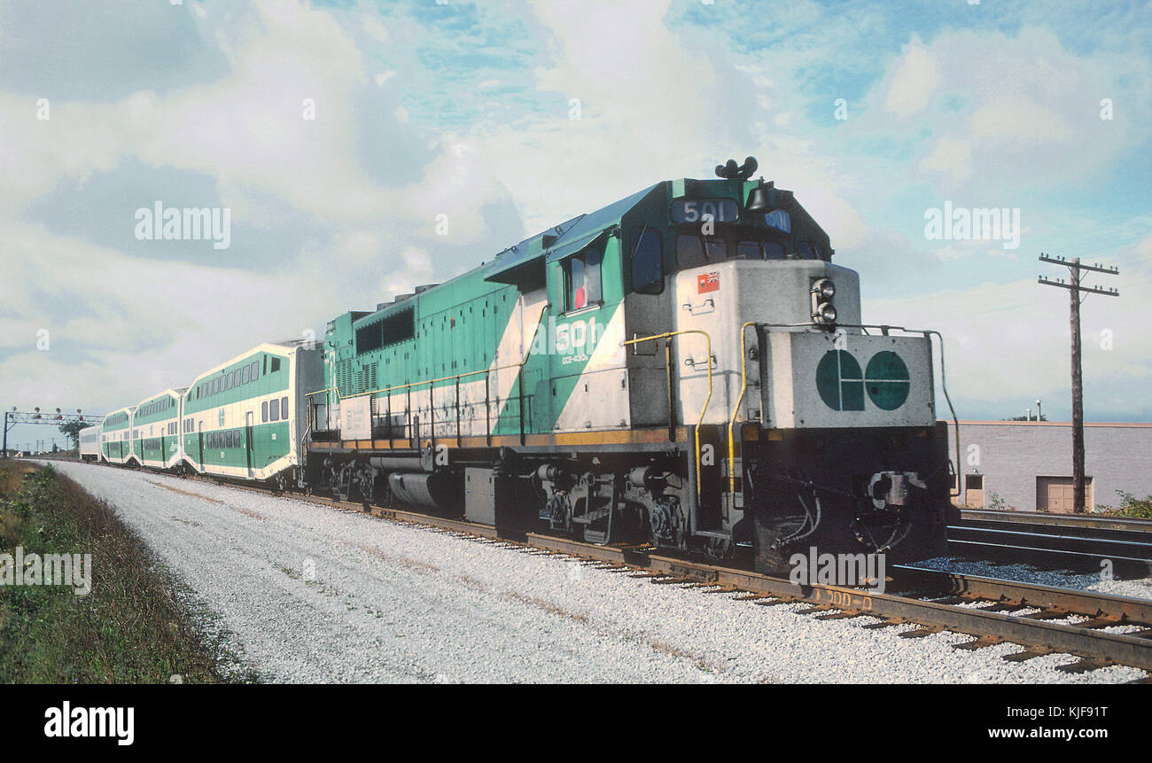 Toronto's GO Transit 501 in October 1980 (34593118111 Stock Photo - Alamy