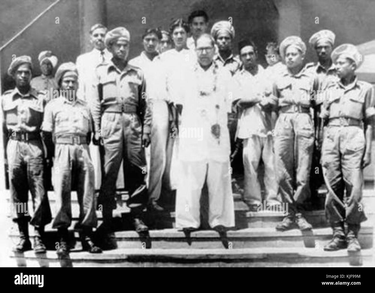 Dr Babasaheb Ambedkar with the Mahar regiment on his birthday in 1950 ...