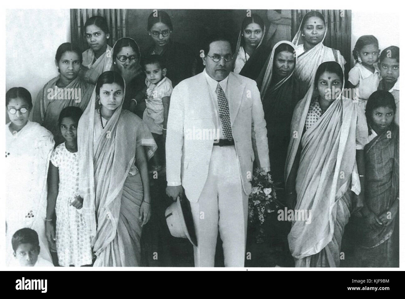 Dr. Babasaheb Ambedkar with Women delegates of the Scheduled Caste ...