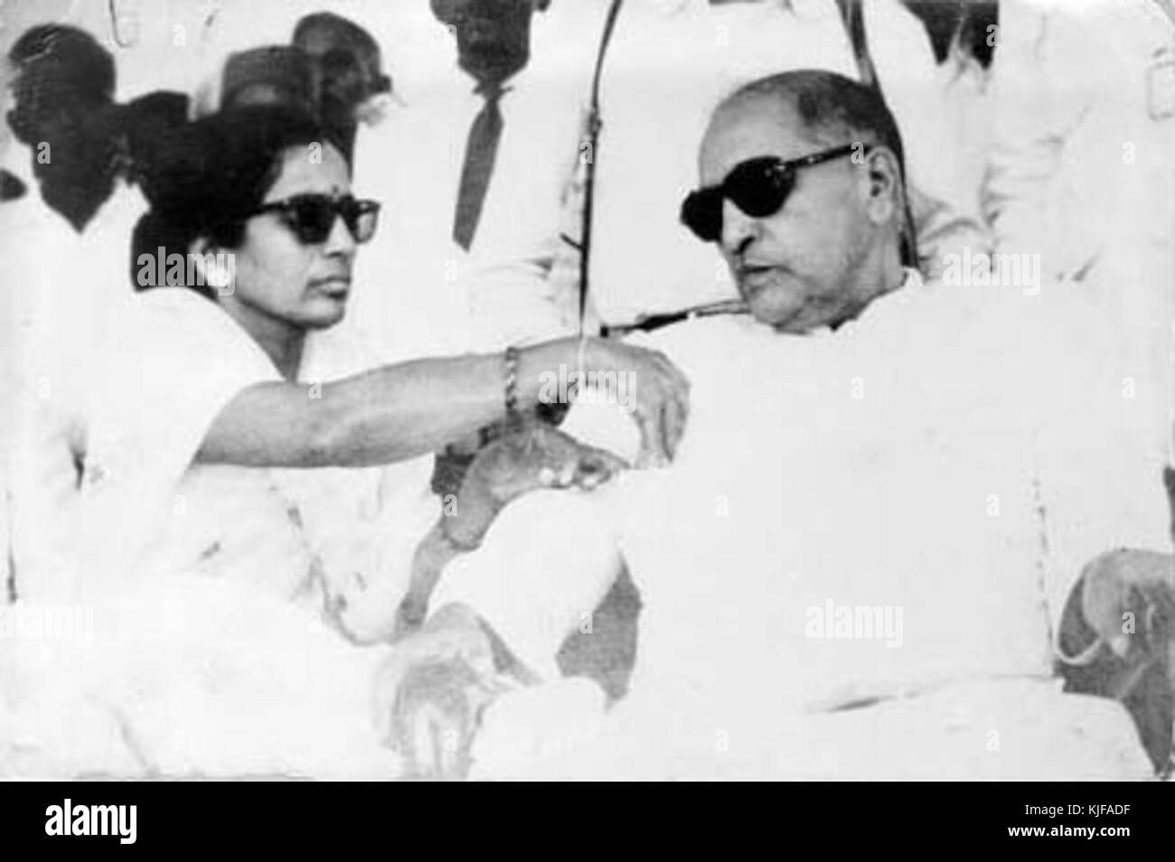 Dr. Ambedkar with Dr. Savita Ambedkar on Deeksha ceremony at Nagpur ...