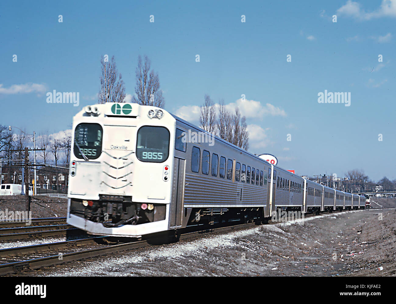 GO Transit from Oakville near old Sunnyside station, Toronto, ON on ...