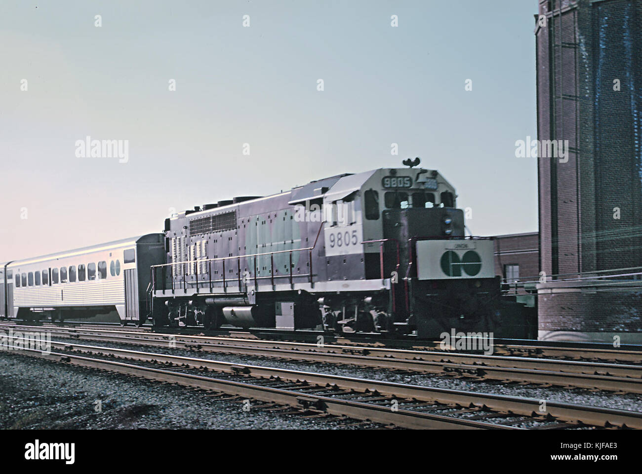 GO Transit GMDD GP40TC 9805 became Amtrak 197 near the old ...