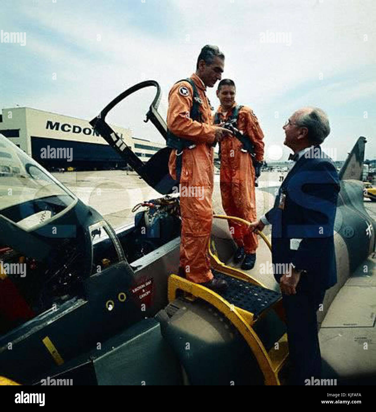 Shah of Iran Mohammad Reza Pahlavi Testing Fighter Jets before taking ...