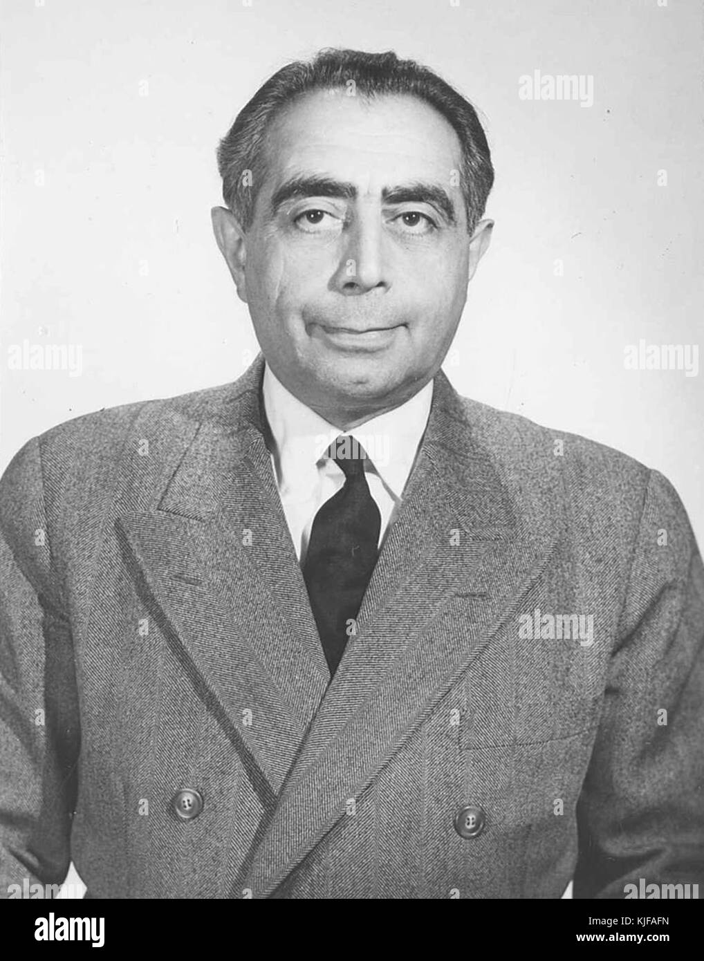 This portrait of Ali Amini, an influential Iranian politician ...