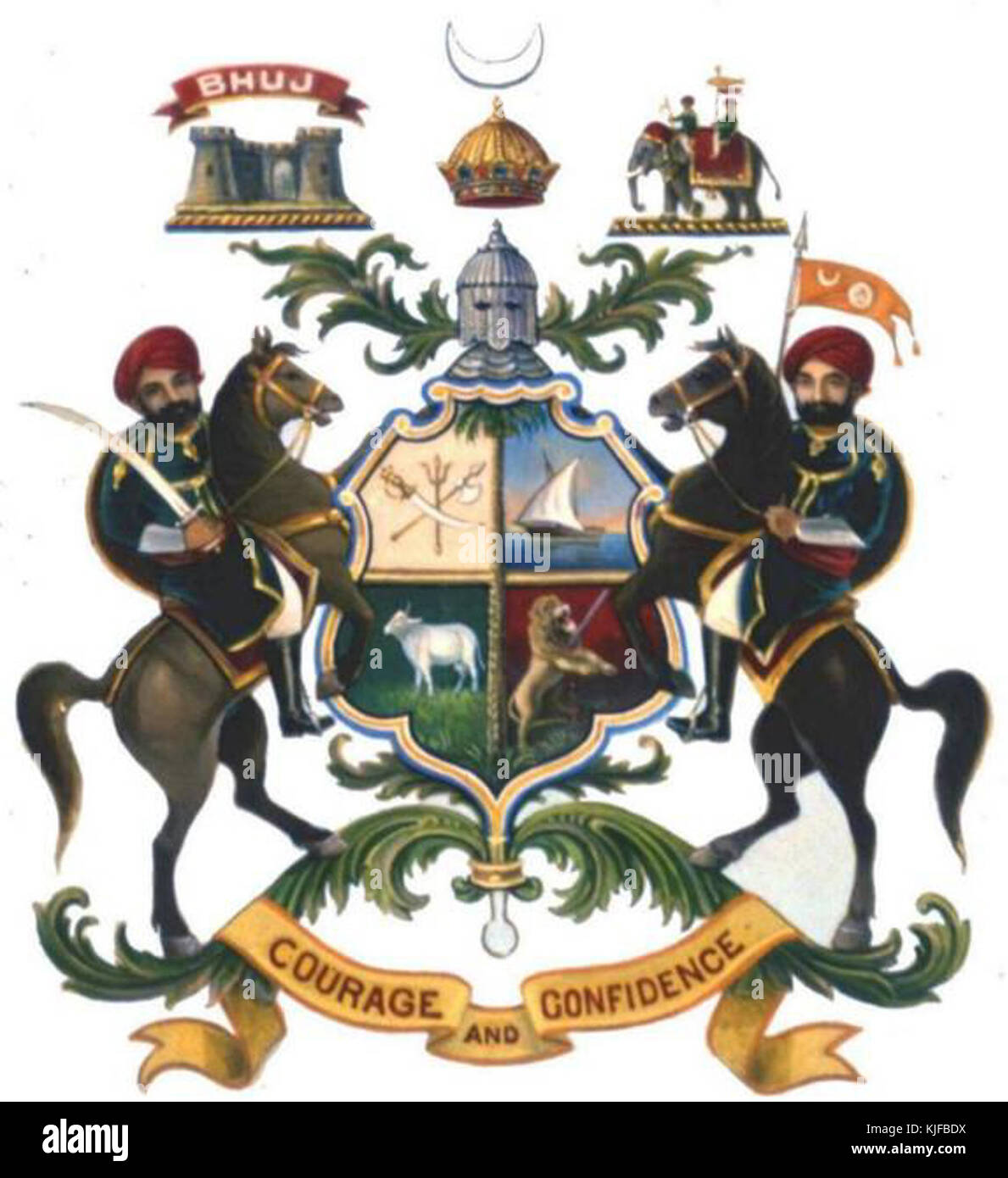 Cutch State Achievement Badge Stock Photo - Alamy