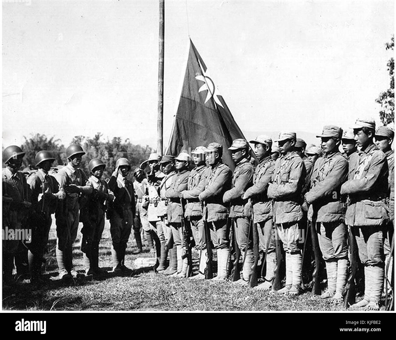 Chinese military force army Black and White Stock Photos & Images - Alamy