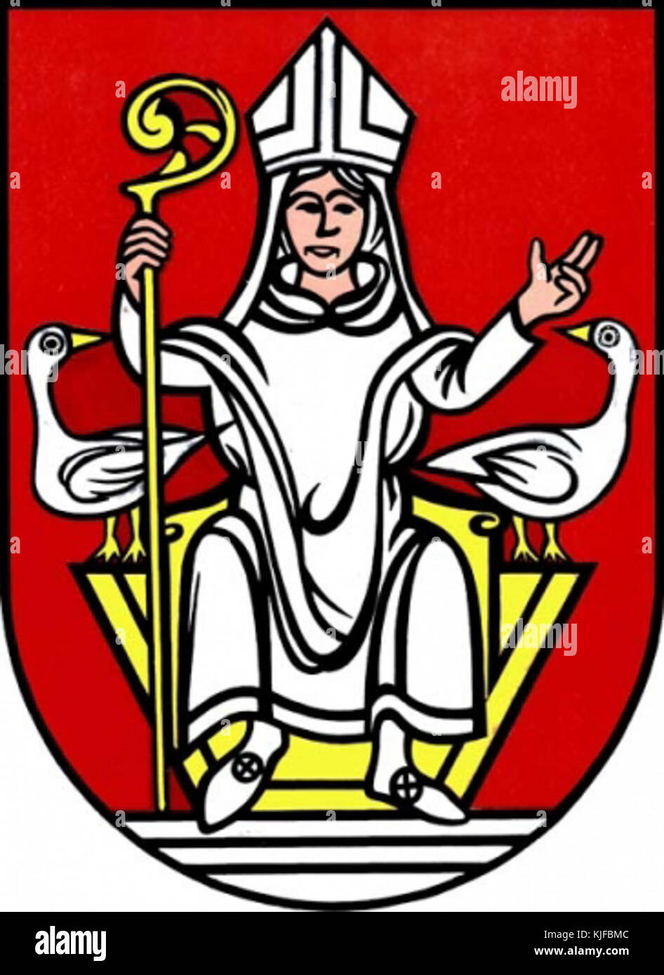 Frenstat pod radhostem znak mesta Stock Photo - Alamy