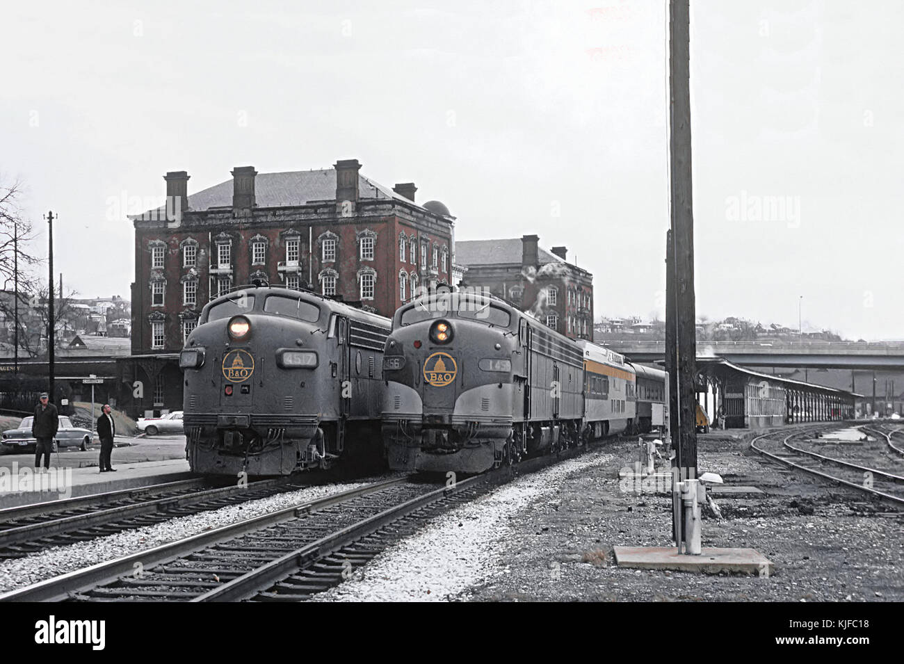 B&O Metropolitan and Shenandoah at Cumberland, December 5, 1970 Stock ...
