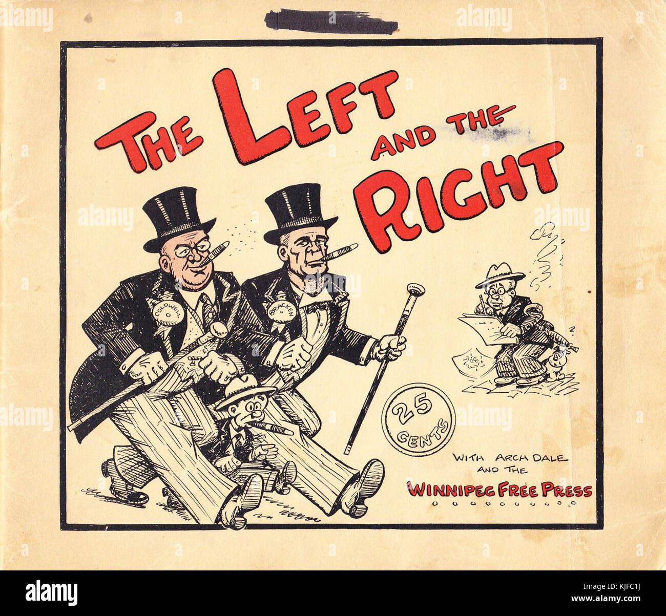 The cover of 'The Left and The Right' by Arch Dale, likely depicting a ...