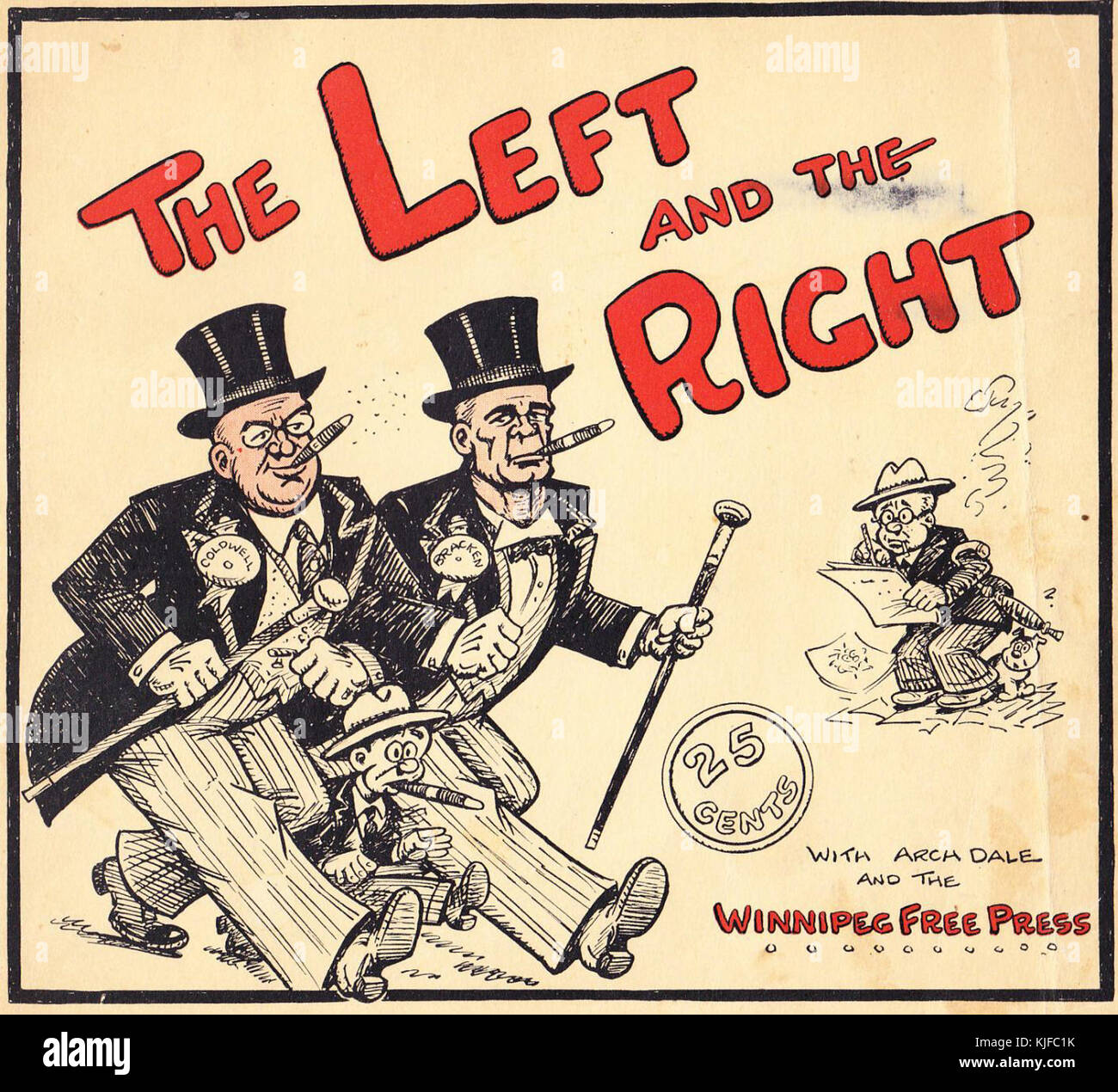 THE LEFT AND THE RIGHT (Arch Dale book cover) (cropped Stock Photo - Alamy
