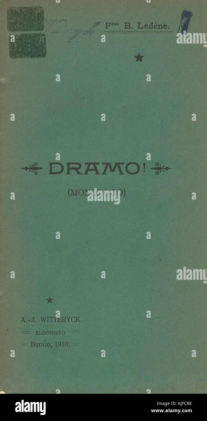 1910 Dramo (Monologo Stock Photo - Alamy