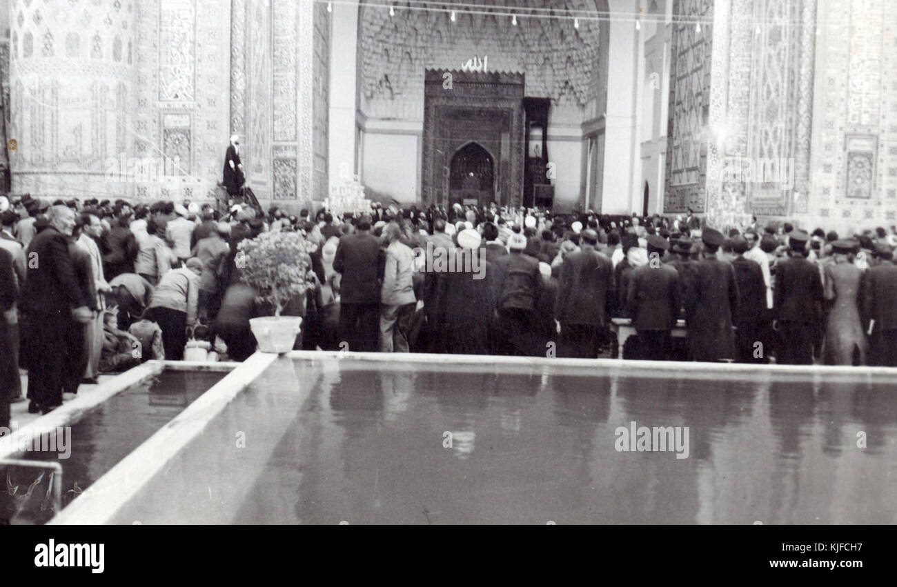 Celebration of modern plumbing for Goharshad Mosque, Mashhad 13 June ...