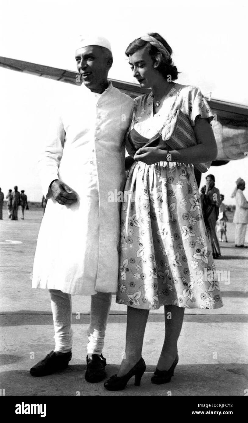 Mountbatten nehru Black and White Stock Photos & Images - Alamy