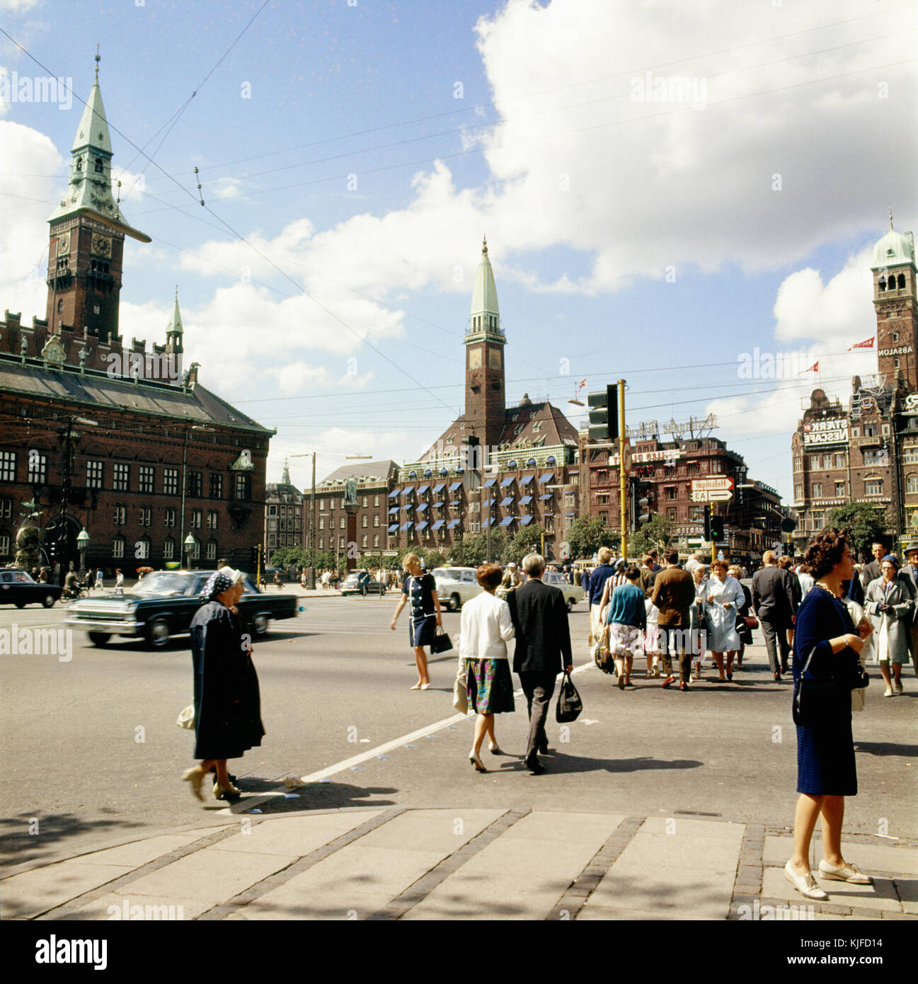 Denmark. Copenhagen, Town Hall Square Stock Photo - Alamy