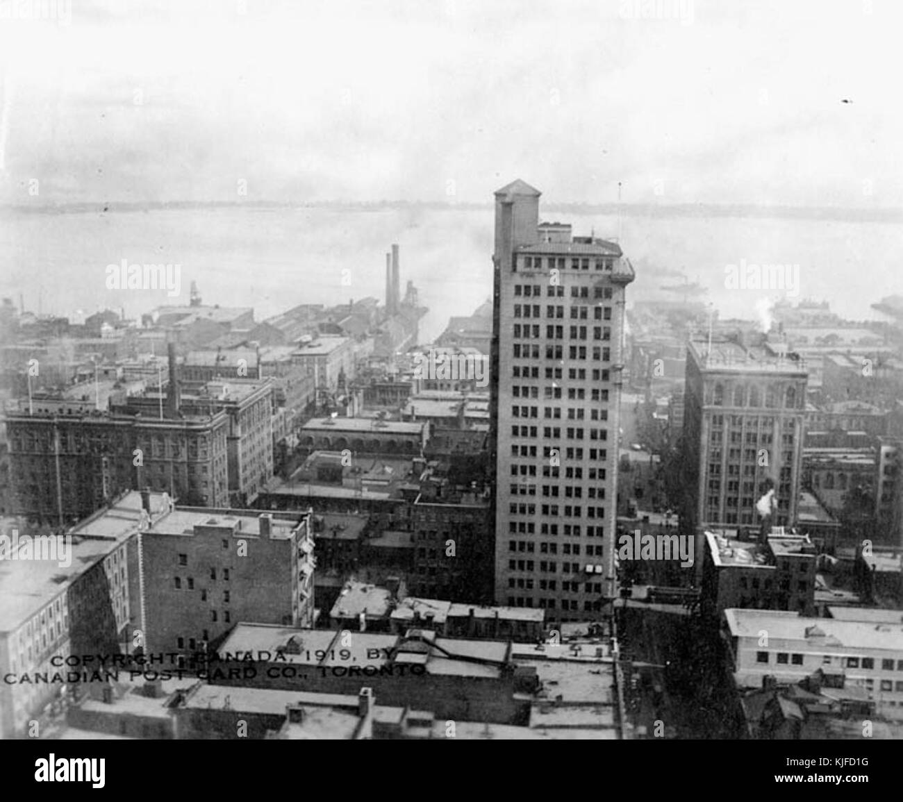 View of Yonge and King Streets taken from an aeroplane Stock Photo - Alamy