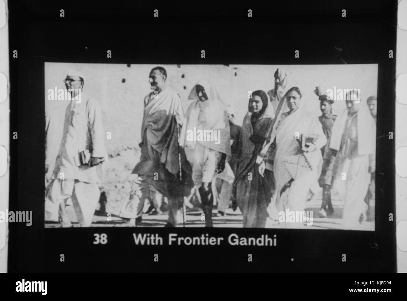 Gandhi with Abdul Ghaffar Khan Stock Photo - Alamy