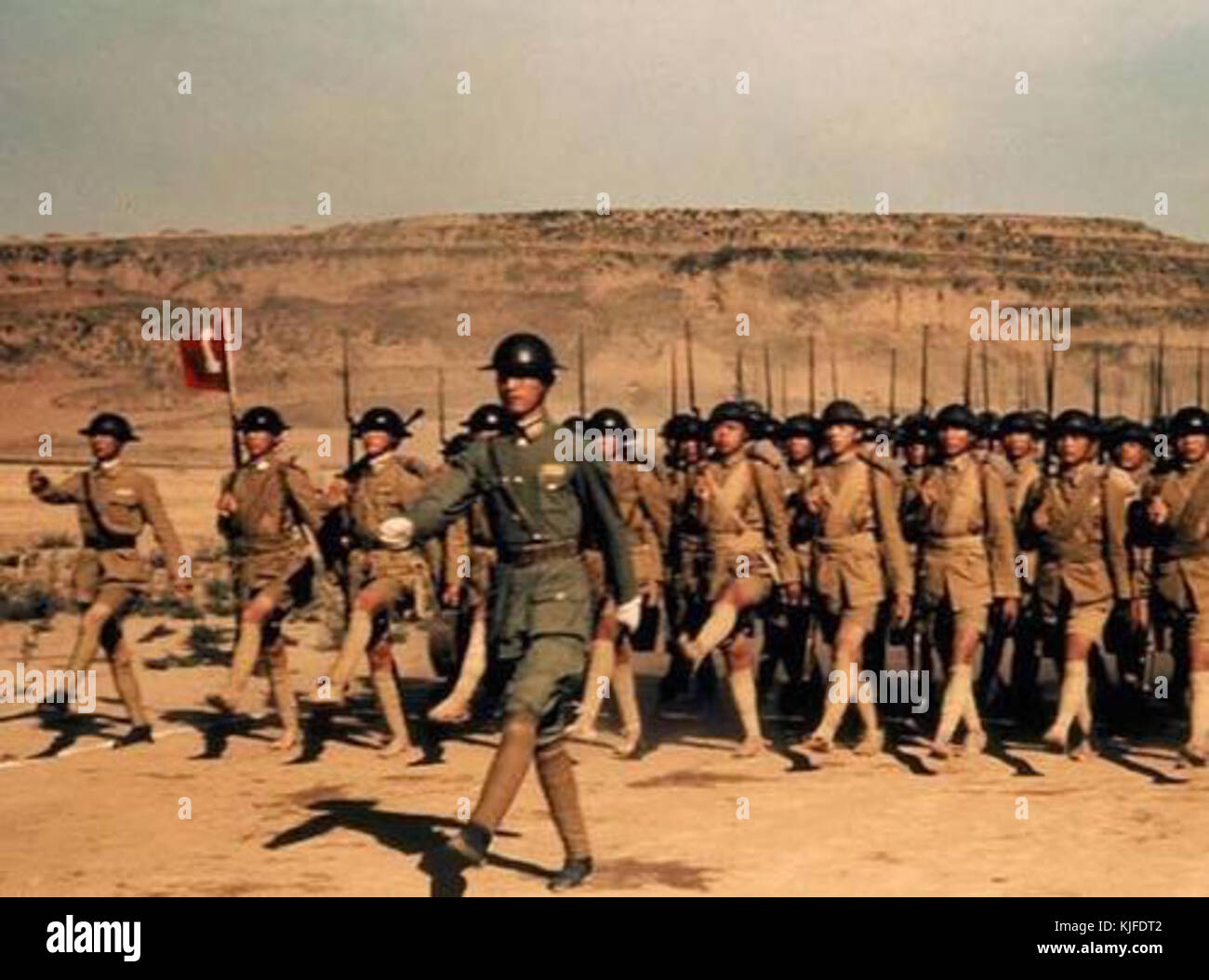 Chinese army marching Stock Photo - Alamy