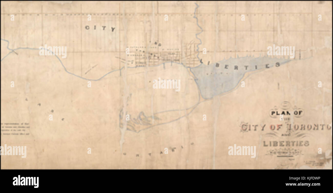 City toronto historical map hi-res stock photography and images - Alamy