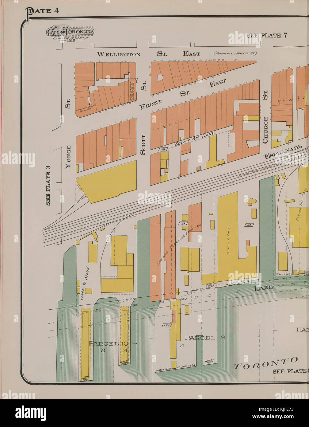 Toronto 1910 Atlas Volume 1 Plate 4 Item 18 Stock Photo - Alamy