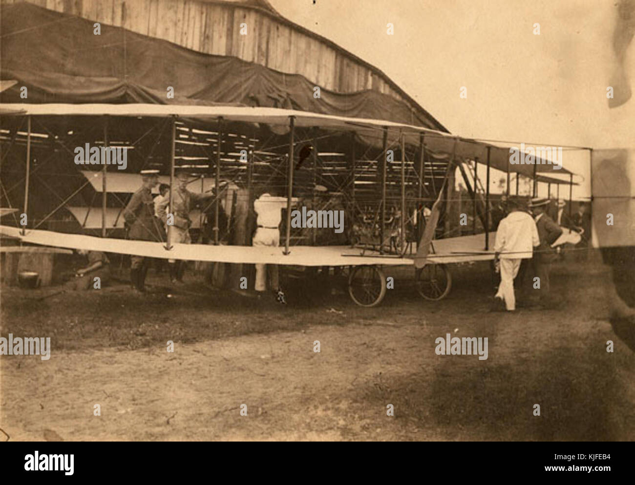 Baddeck No.1 outside hangar Stock Photo - Alamy